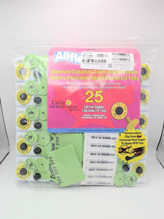CCIA Webstore. Allflex Angus 25 Pack FDX 4in Set - Small Male & Maxi ...
